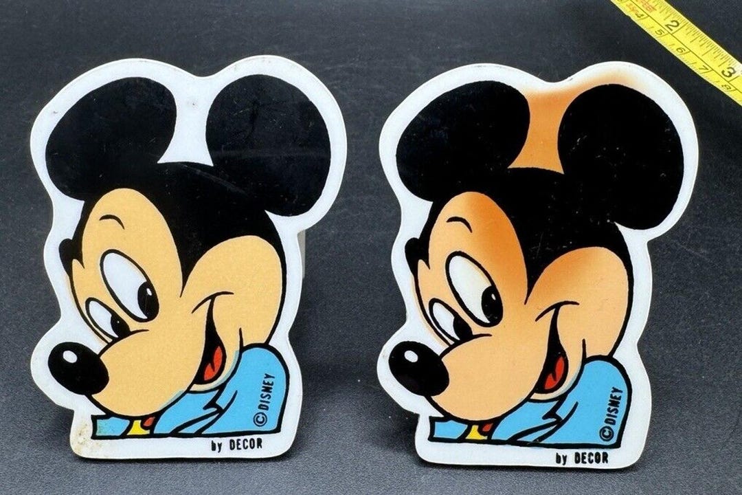 2 Super Rare 1970 Mickey Mouse Head Napkin Rings Holders by Decor - Etsy
