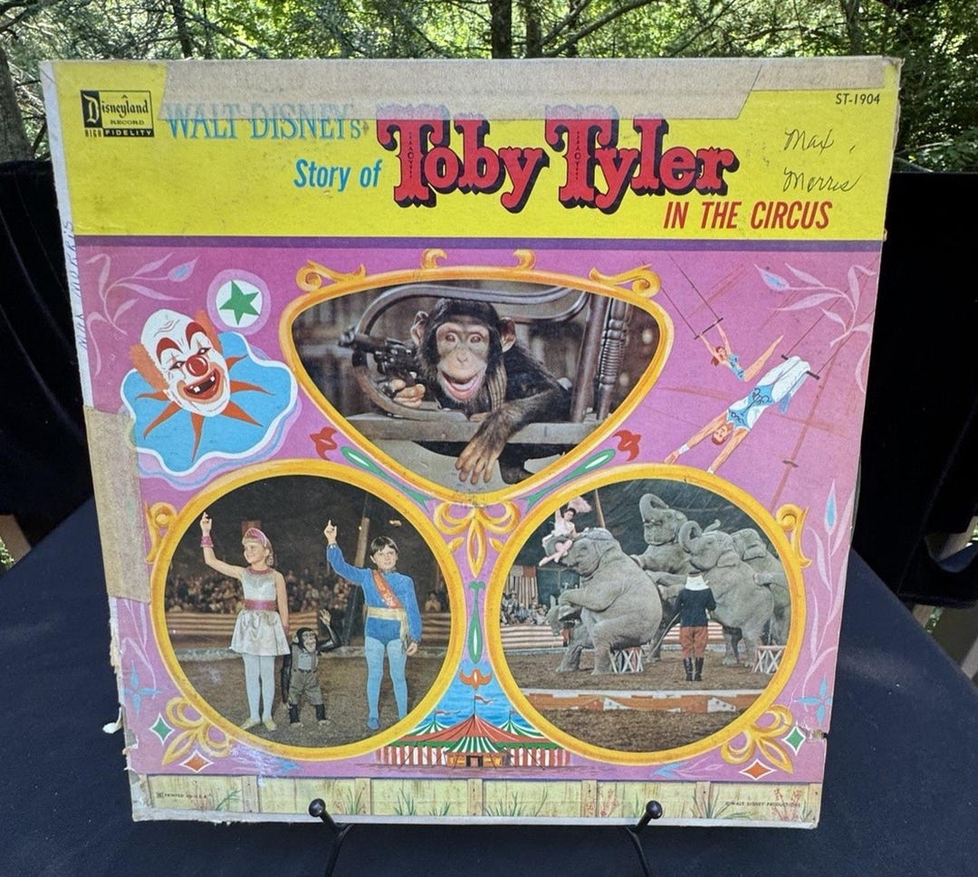 Walt Disney's Story of Toby Tyler in the Circus Vinyl LP ST-1904 - Etsy
