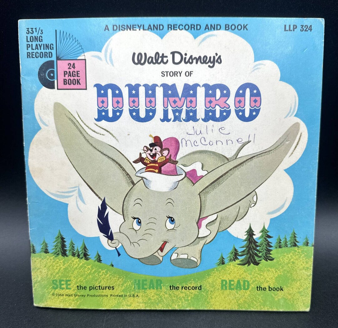 WALT DISNEY'S Story of DUMBO 1968 Vinyl 33rpm 7-single - Etsy
