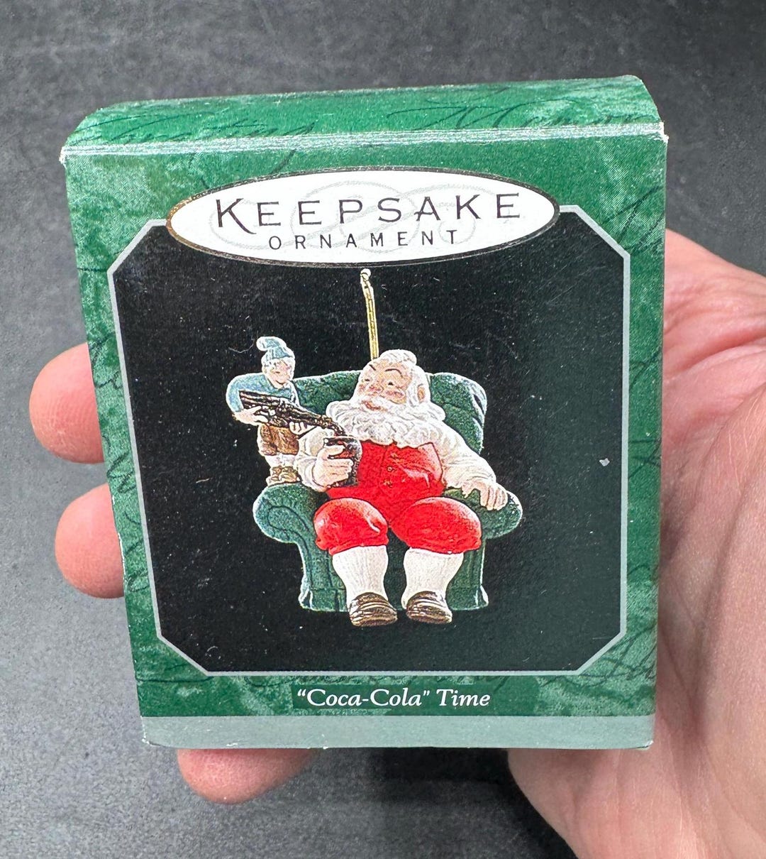 New Coca Cola Time 1998 Mini -santa With Coca-cola Collectors Hallmark ...