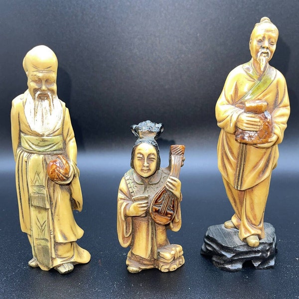 Asian Resin Figurines - Etsy