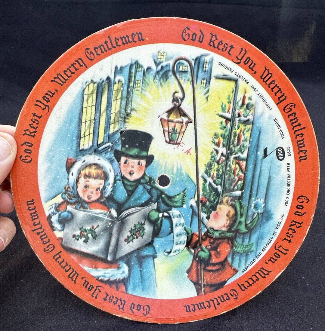 Rare VOCO 1949 Kitschy 7" 2 Picture Disc Vintage Christmas Record Shop ...