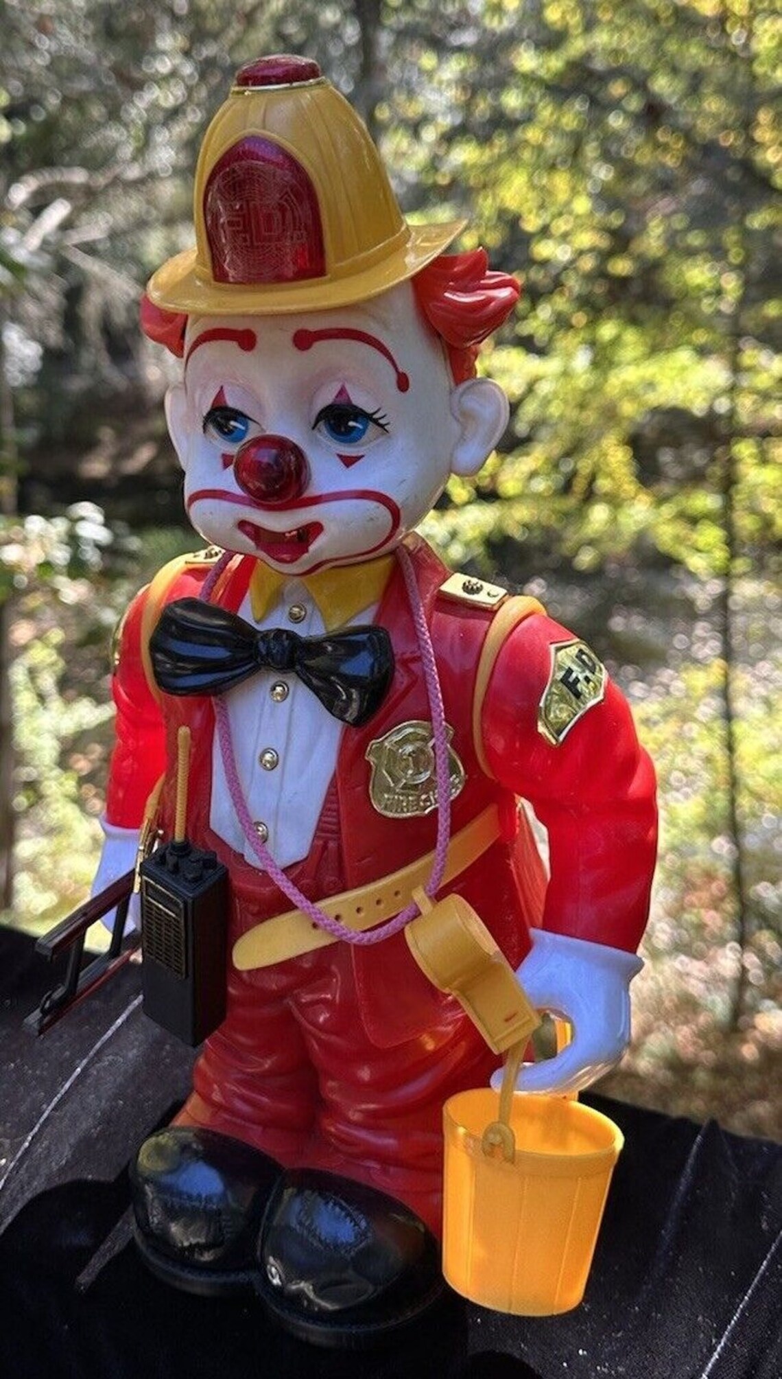 VTG 1989 Bump'n Benny Fireman Clown by New Bright Industrial Co. No ...
