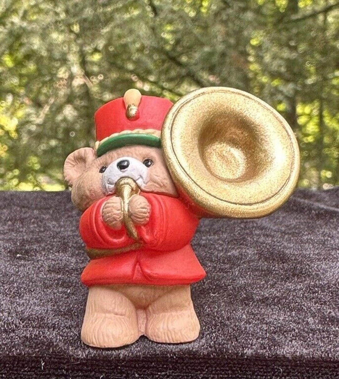 Hallmark Christmas Merry Miniature 1991 Bear Tuba 1st Ed. Music Maker ...