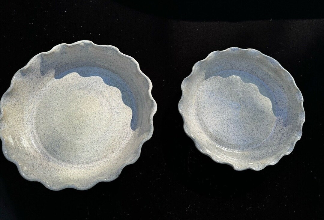 C Clifton Redware Pottery Baking Dishes Pie Plates 2 Sizes Excellent ...
