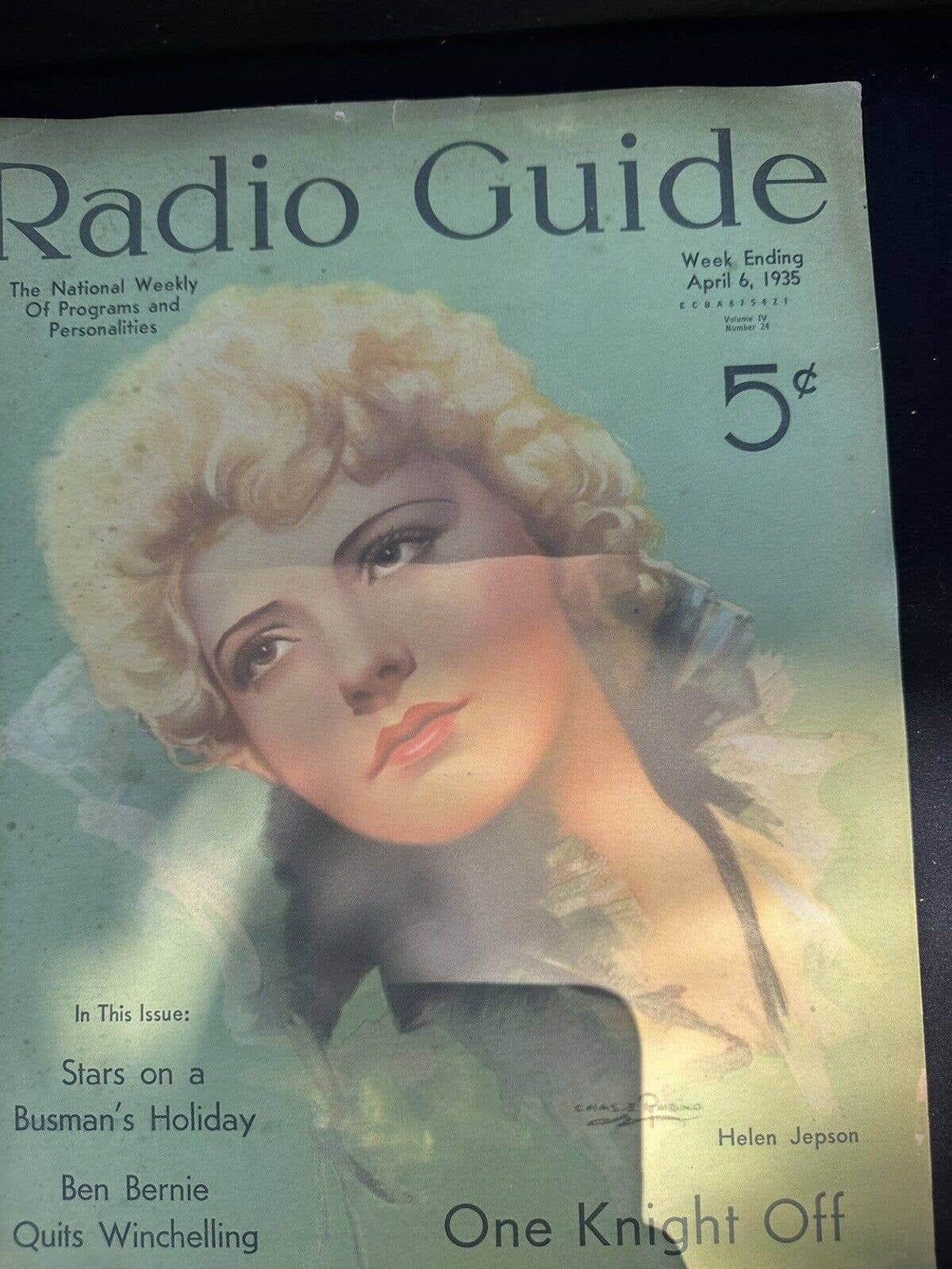 3 Rare Vintage Magazines : Radio Guide February April 1935 Weekly of ...