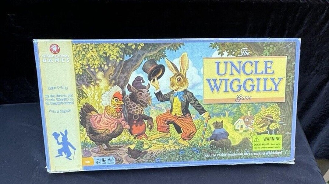 Vintage the Uncle Wiggily Board Game Milton Bradley Complete Super Cute ...