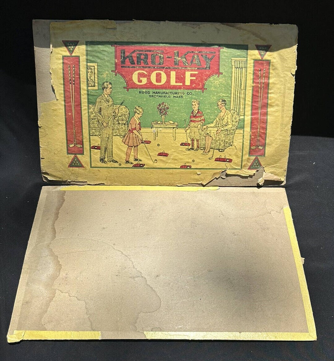 Vintage Croquet Game Kro-kay Golf Rugg Manufacturing Co *box Only - Etsy