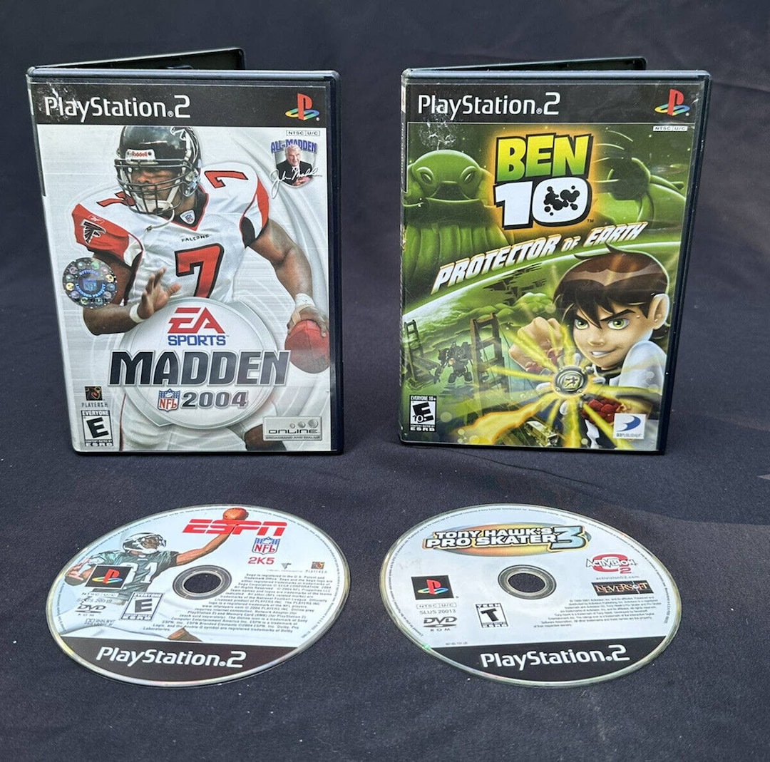 Ben 10 and Madden Boxes ESPN & Tony Hawk Games Only Ps2 Vintage -S11 - Etsy