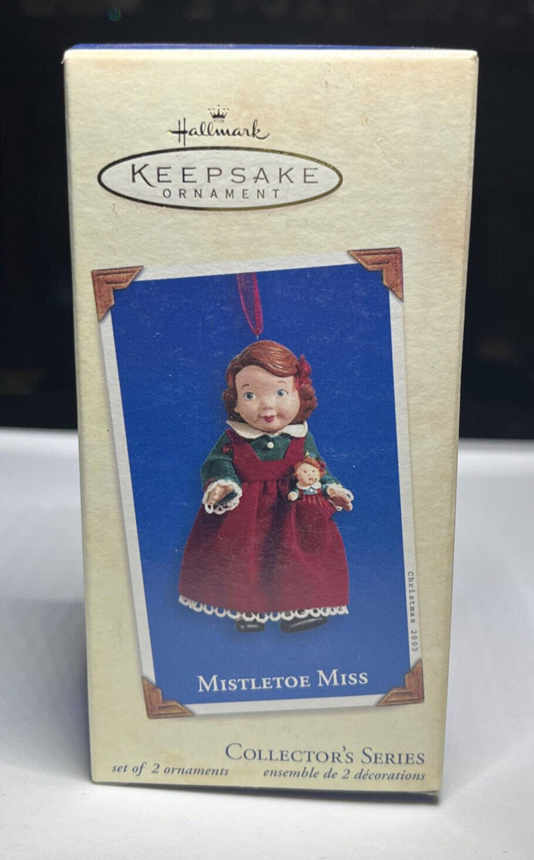 Brand New! Hallmark Ornament MISTLETOE MISS Christmas Ornament 3rd ...