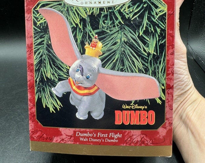 Hallmark Ornament Walt Disney's Dumbo “dumbo's First Flight” 1999 Brand ...