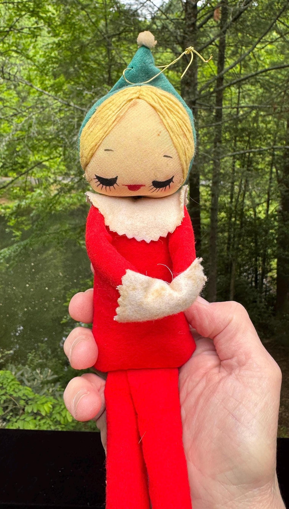 Rare Vintage 1960’s Knee Hugger Sleepy Eye Big Eye Christmas Elf Japan ...