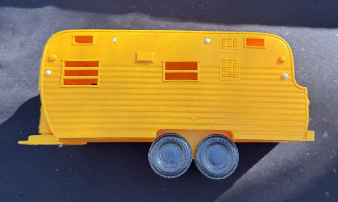 Rare Vintage 1950’s Plastic Yellow RV Camper Toy Airstream TO9 - Etsy