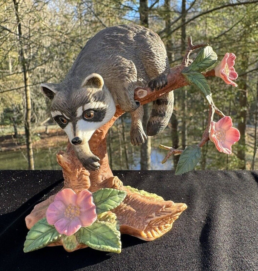 Lenox Woodland Animal Collection Twilight Mischief Raccoon 1990 ...