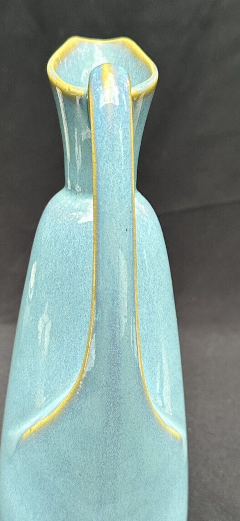 Beautiful US Pottery Vintage Maple Syrup Bottle Robbin Egg Blue Ceramic ...
