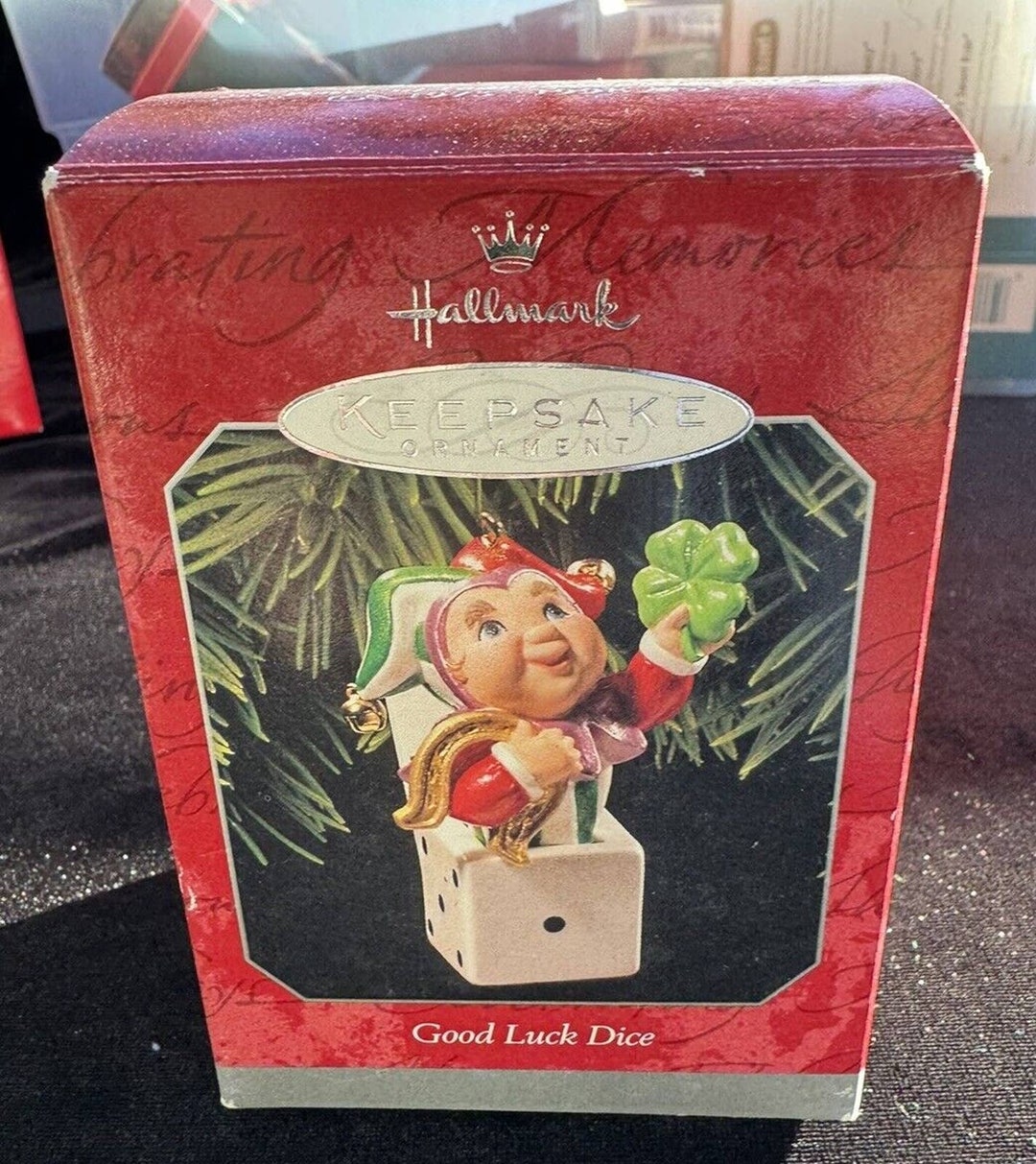 Hallmark Ornament Christmas Good Luck Dice 1998 Holiday 25th Year ...