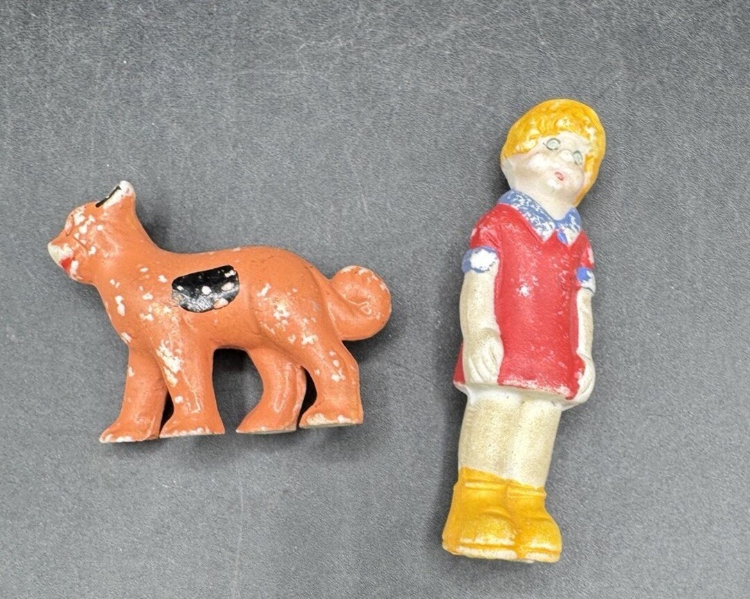 Rare Little Orphan ANNIE & SANDY 1930's Bisque Comic Strip Figures ...