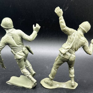Vintage Louis Marx 6” & 5” WWII Army JUMBO Lot of 2 1960s Excellent ...