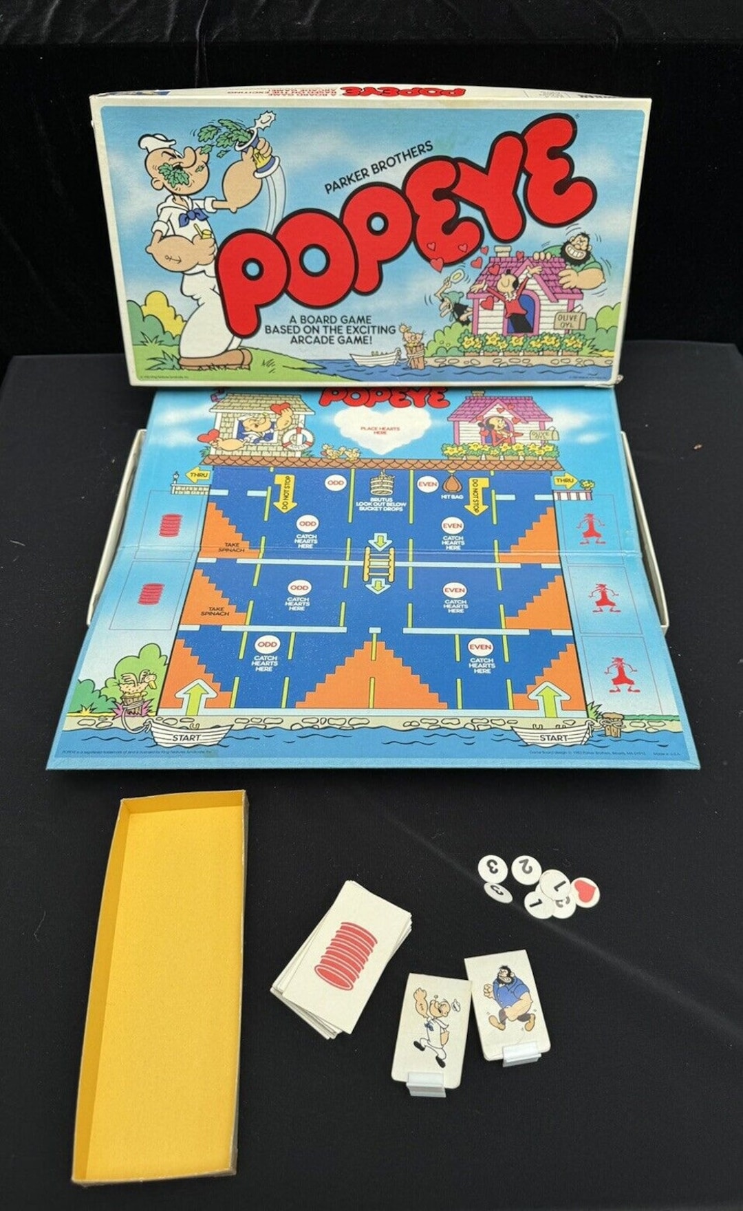 Vintage 1983 Parker Brothers Popeye Board Game Great Box! - Etsy