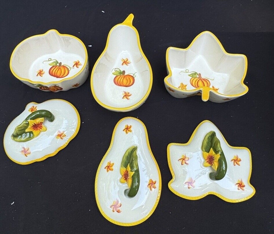 3 Rare New Temp-tations by Tara QVC Figural Ramekins & Lids Halloween ...