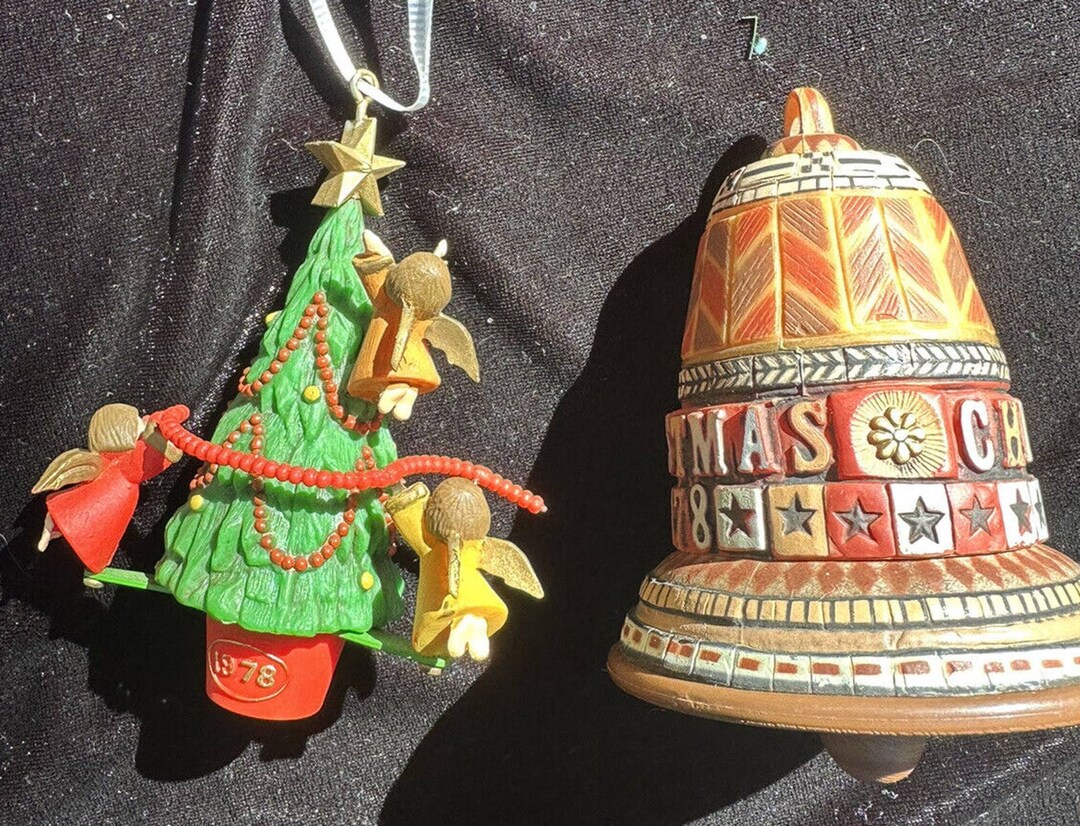 Rare Vintage 1978 Hallmark Bell & Twirl About Angels Christmas ...