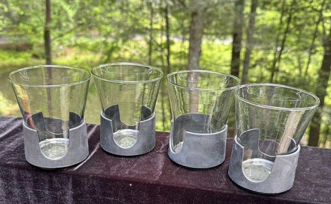 4 Rare 1960s Corning Ware MCM Glas-snap Coffee Tea Mug Cups Hot or Cold ...