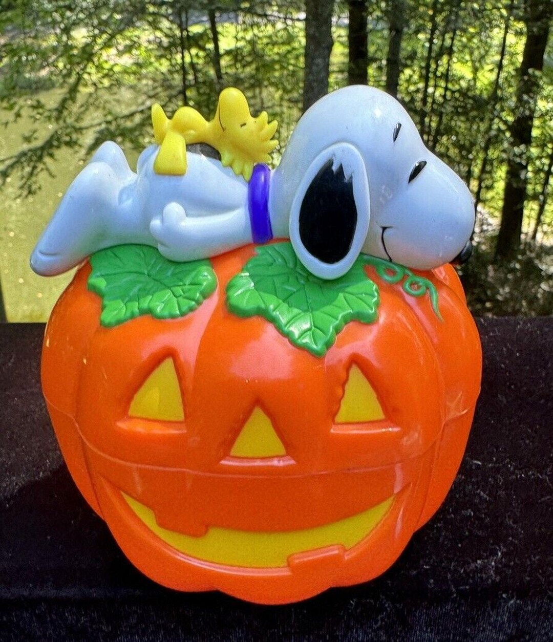 Vintage Whitmans Candies Snoopy and Woodstock on A Pumpkin Halloween ...