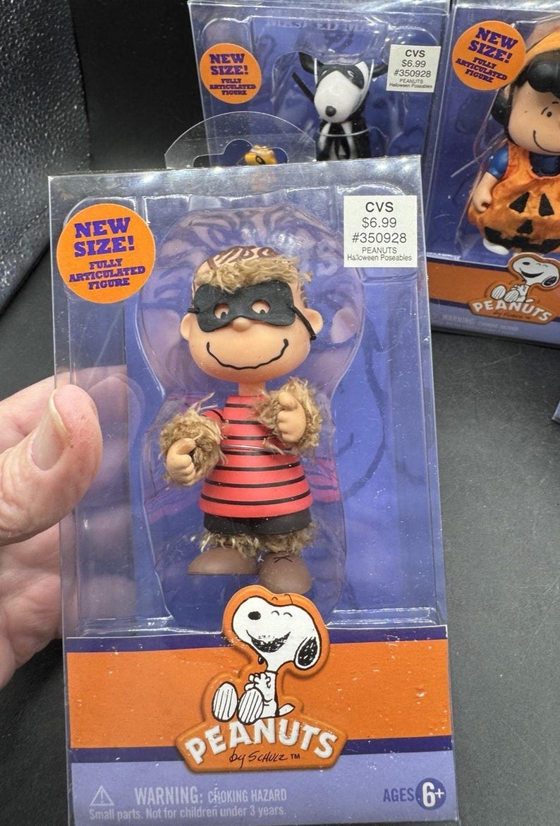 Brand New Peanuts by Shultz Halloween Poseable Figures Complete Set of ...