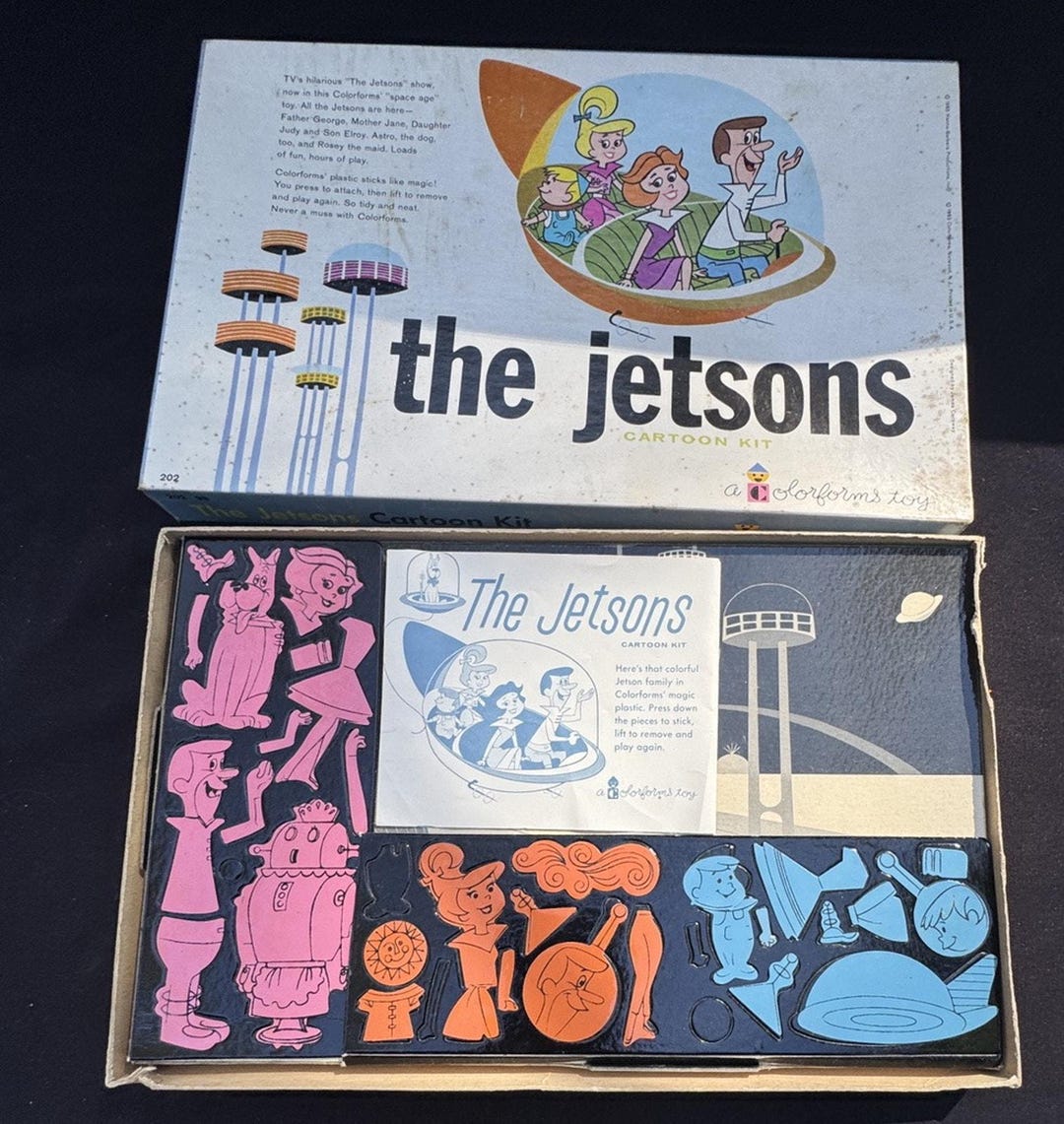 Very Rare the Jetsons Color Forms Vintage Toys Cartoon Kit in Box! Mint ...