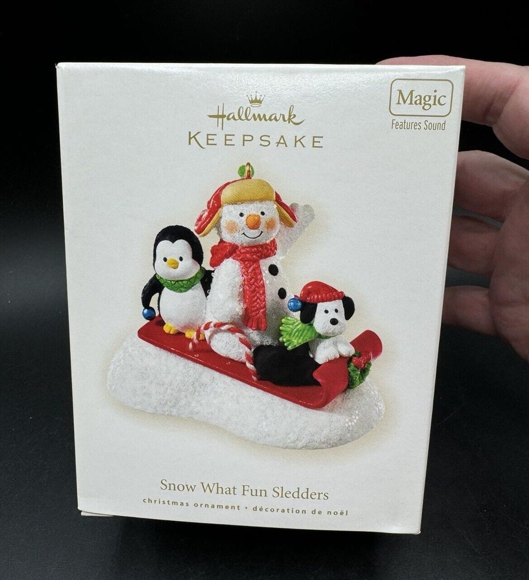 Hallmark Keepsake “snow What Fun Sledders” Magic Snowmen Penguin NIB ...
