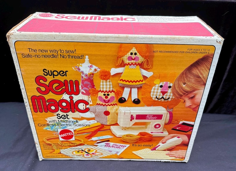 Rare Vintage 1973 Barbie Sew Magic Fashion Set Mattel in Original Box ...