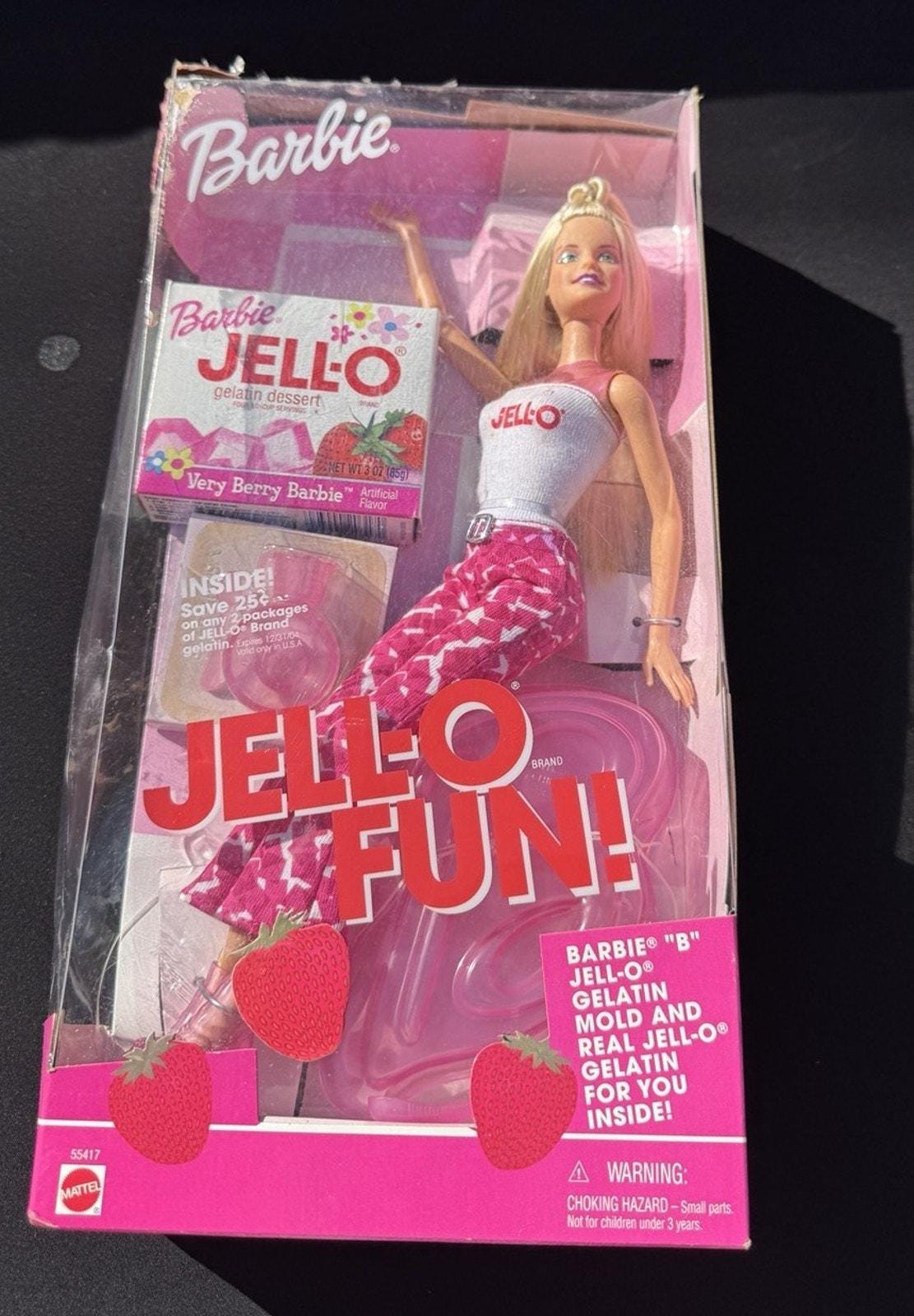 Barbie Jell-o Fun Barbie Doll 2001 Mattel #55417 Real JELLO & MOLD Nrfb ...