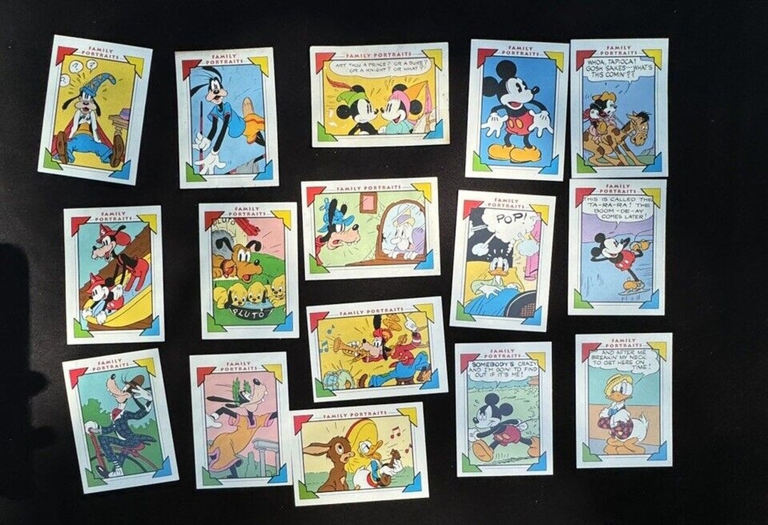 1991 Impel Disney Collector Cards Family Portraits Fab 5 3 - Etsy