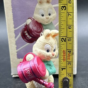 Hallmark Ornament April Shower Bunny Rabbit Watering Can 1995 Fast Ship ...