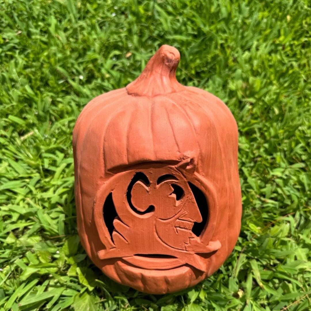 Duke University Halloween Luminary Ceramic Terracotta Pumpkin - Etsy