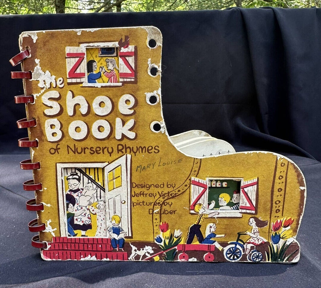 Vintage 1945 the Shoe Book of Nursery Rhymes Capitol Publishing Co ...