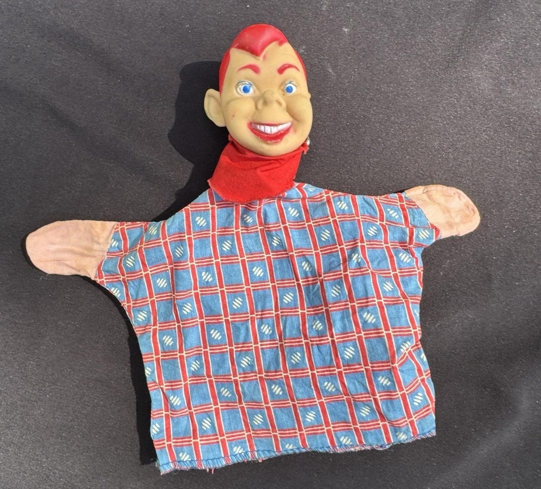 Vintage Original Howdy Doody Hand Puppet Rubber Face -TO19 - Etsy