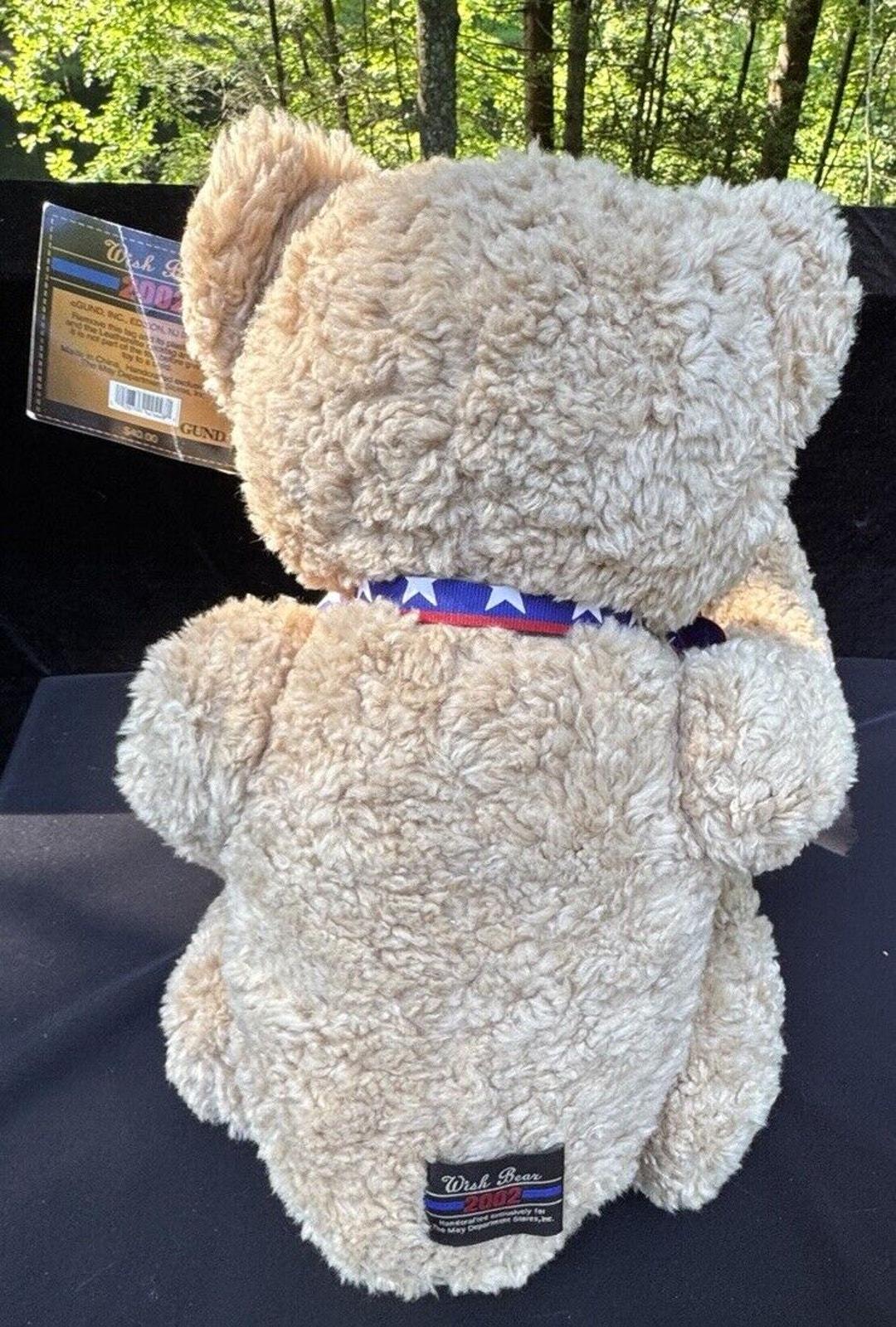 Vintage Gund Wish Bear 2002 100th Anniversary 26" Teddy Bear Original ...