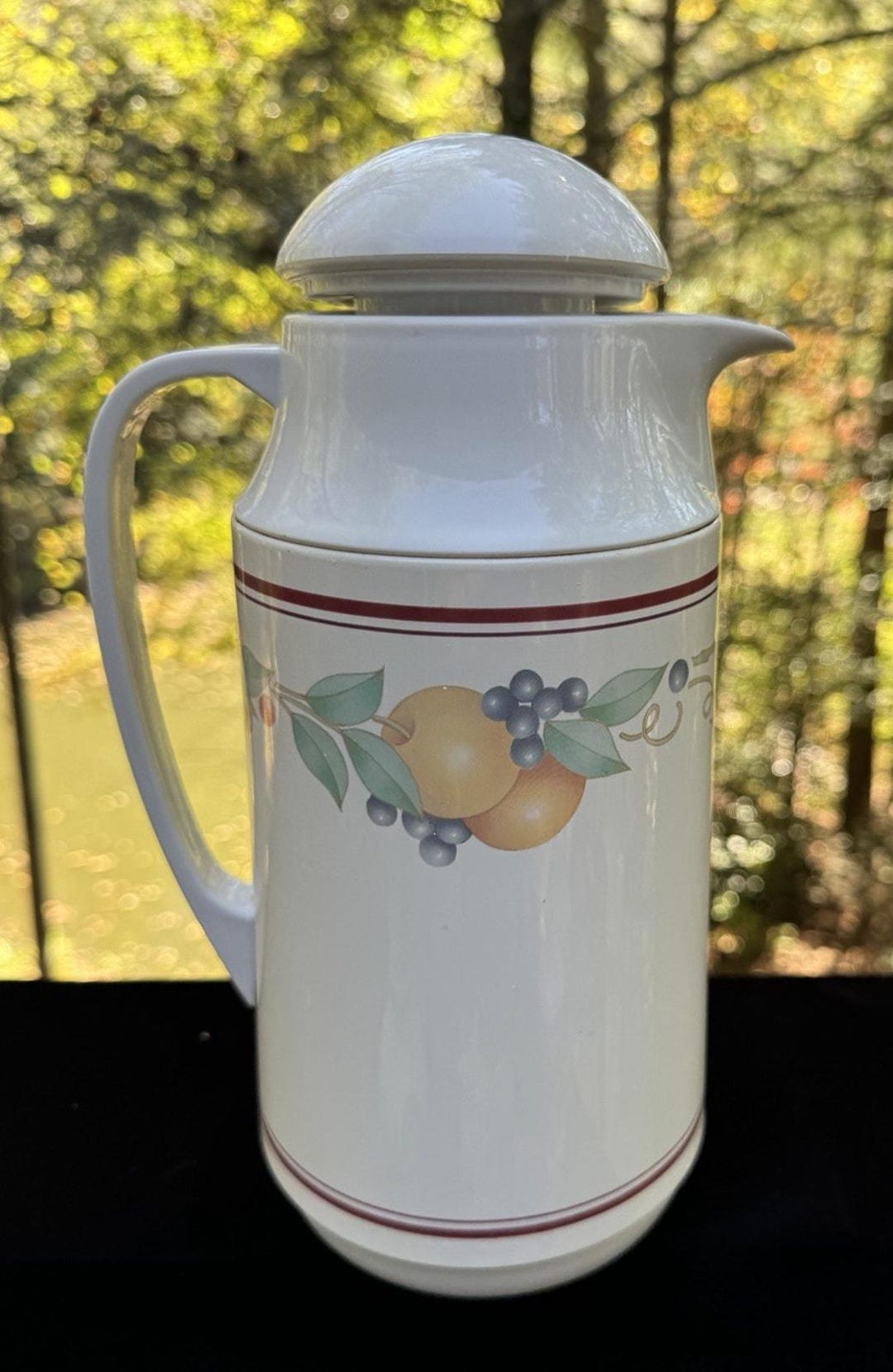 Corelle ABUNDANCE Pattern Coffee Tea Thermos Pitcher Thermique Used ...