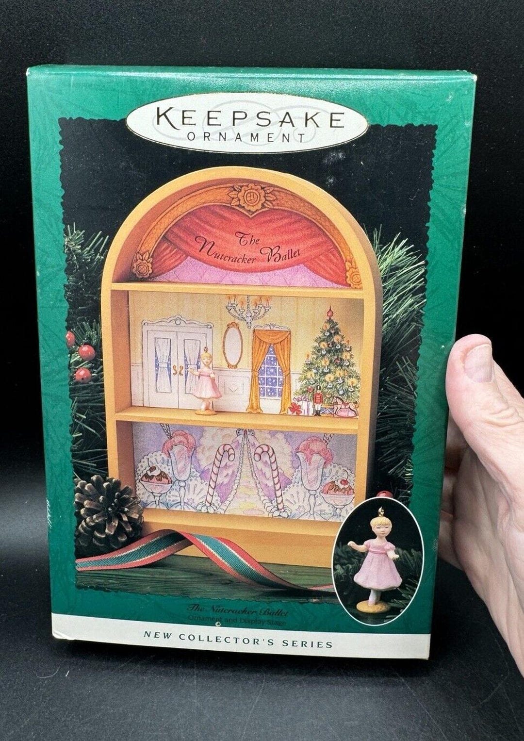 Hallmark 1996 the Nutcracker Ballet Display Stage & Mini Ballerina ...