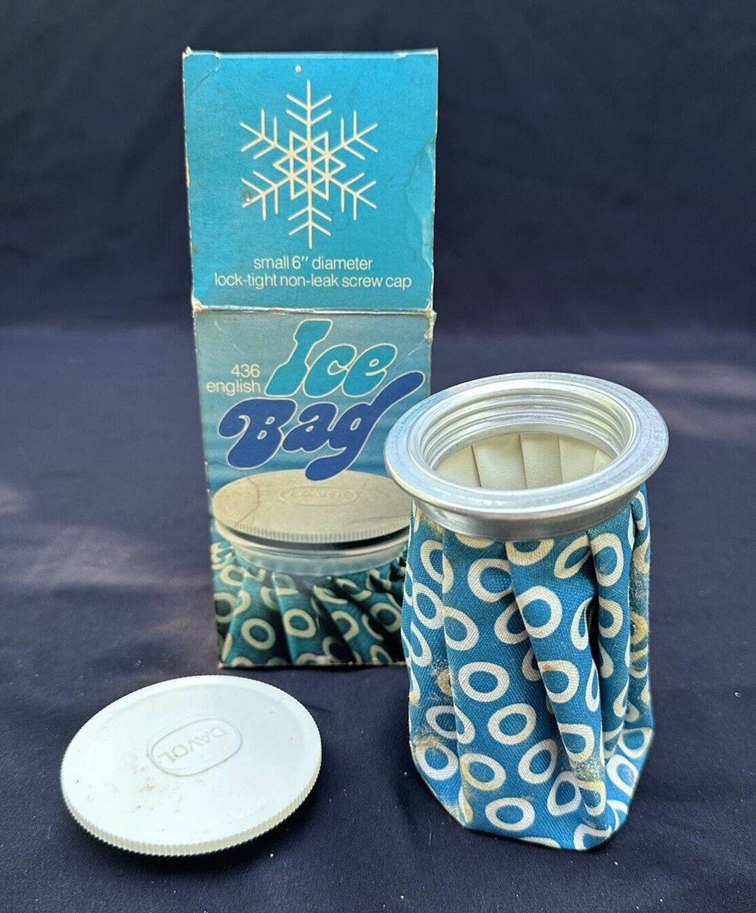 Davol Vintage 439 English Ice Canvas Bag Ice Pack in Original Box! -S16 ...