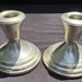 Vintage Set of 2 Pewterlite FB Rogers Pewter Candle Holders With Tags ...