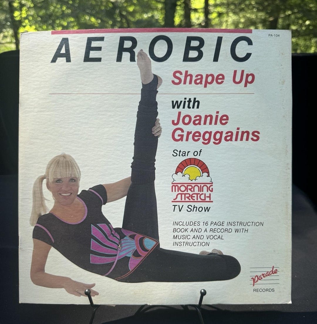 Aerobic Shape up With Joanie Greggins With Booklet 1980’s Jazercise ...