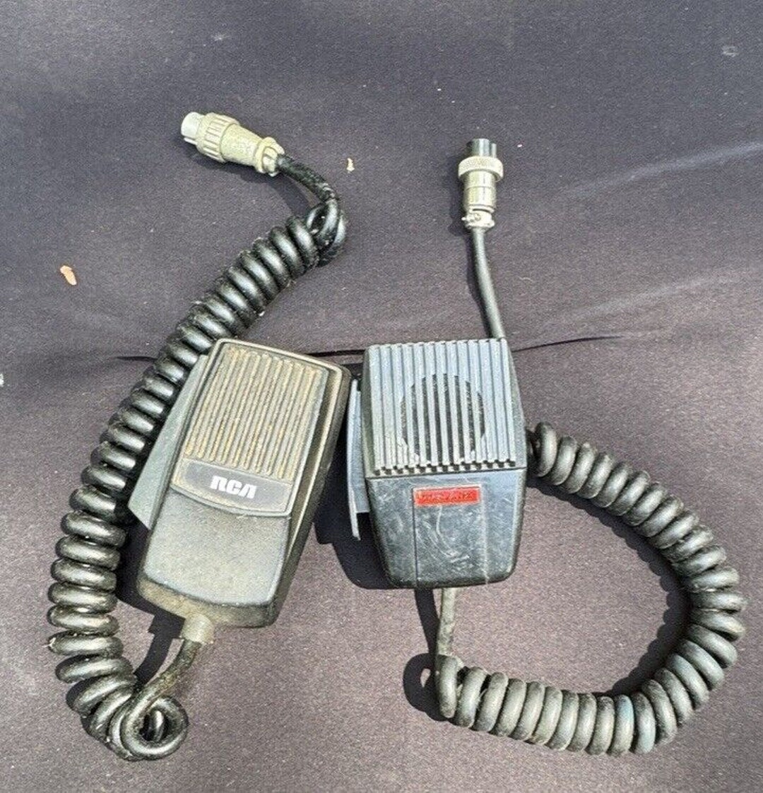 2 Vintage RCA & Tram CB Push Button Microphones Untested Used - Etsy