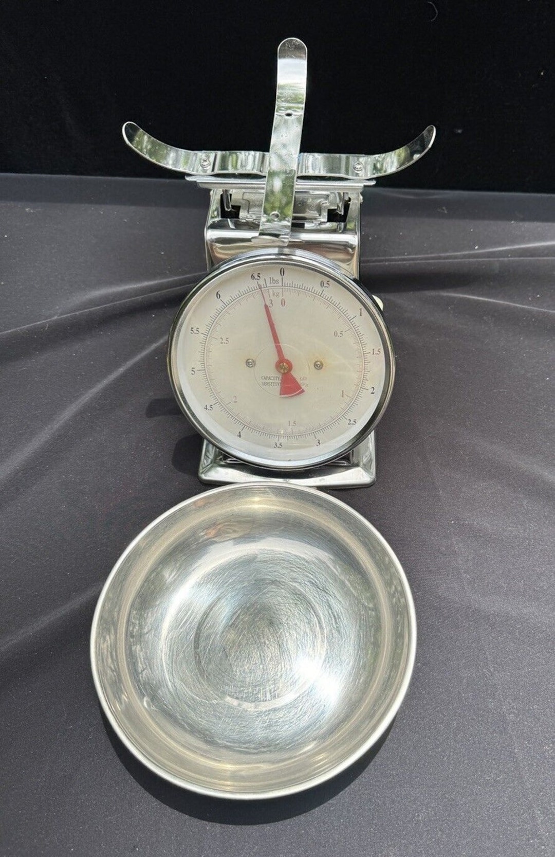 Chefmate Stainless Steel Kitchen Balance Weight Scale 7 Lb Capacity ...