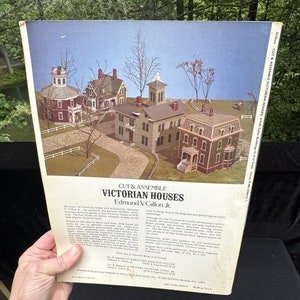 NEW! 1979 VICTORIAN Houses Cut & Assemble 4 Full-color Buildings in H-O ...