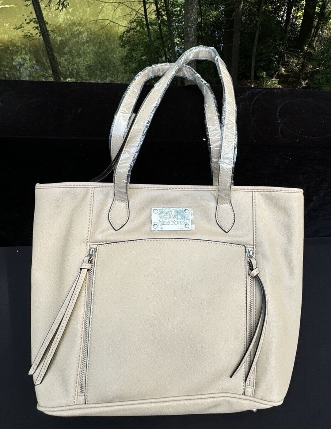 Joy Mangano JM New York HSN St. Tropez Tablet Workstation Tote Tan ...