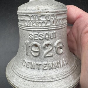 Vtg 1926 Liberty Bell Cast Iron Bank Sesquicentennial Philadelphia Expo ...