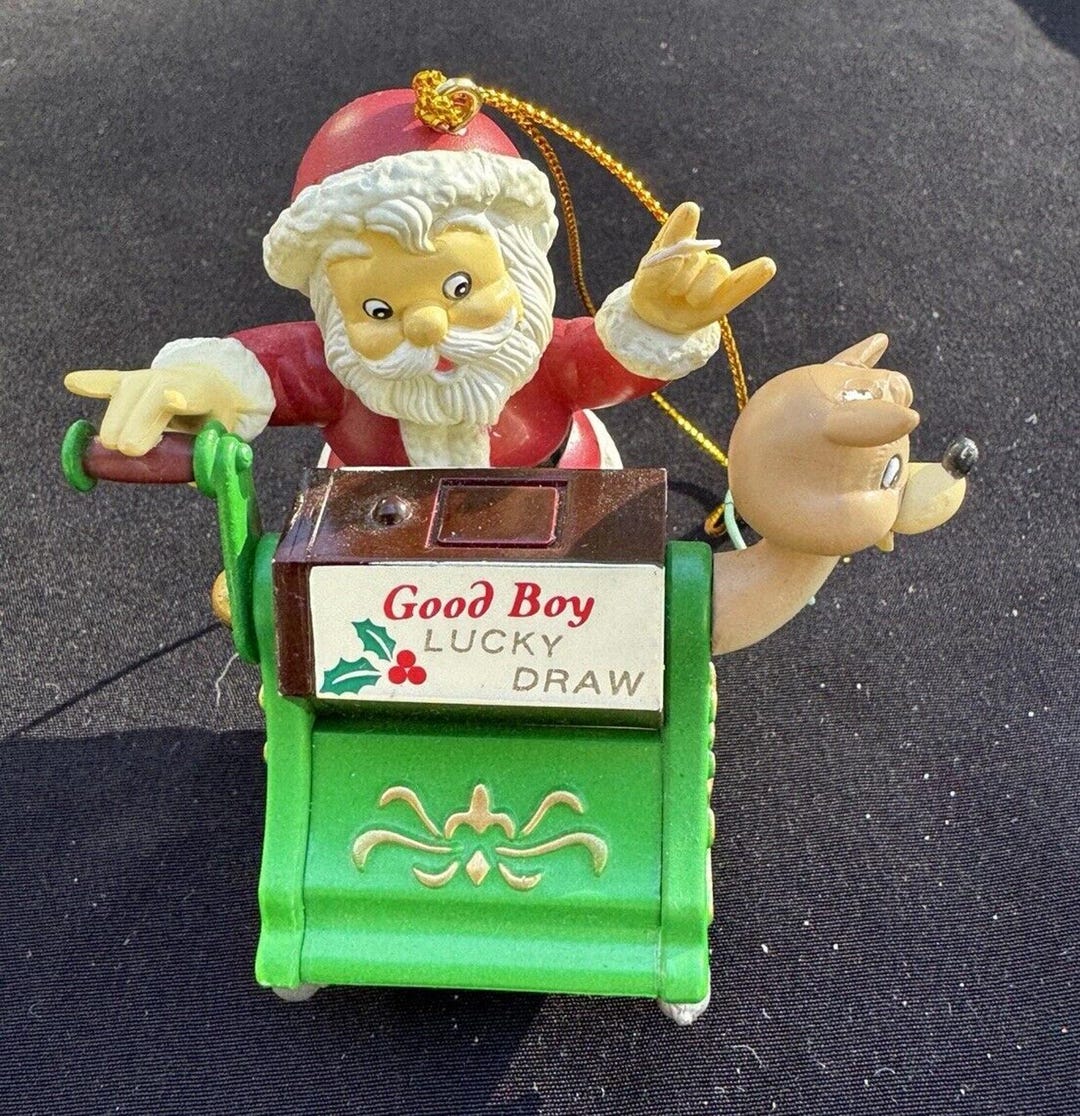 Santa Claus Reindeer Good Boy Lucky Draw Christmas Slot Machine ...