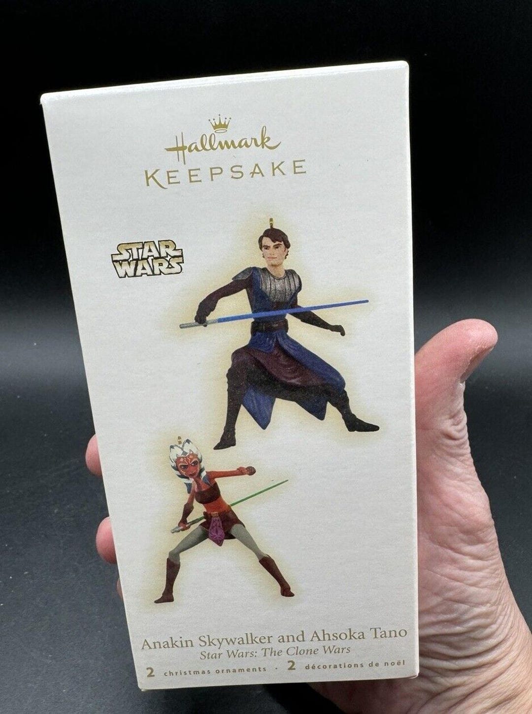 Star Wars Hallmark Ornament Anakin Skywalker and Ahsoka Tano Brand New ...
